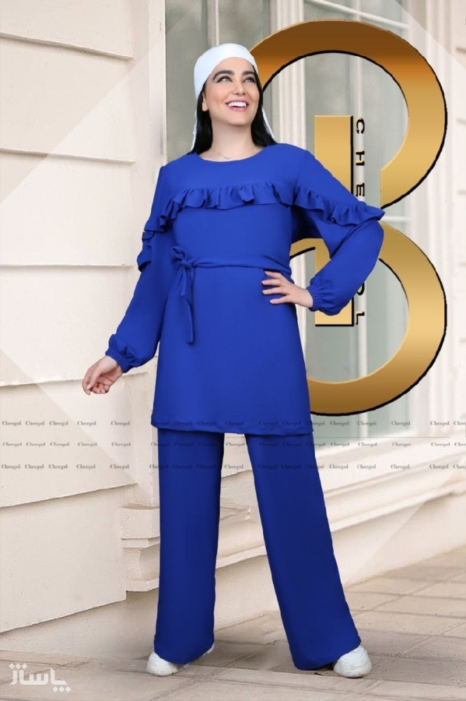 جزئیات محصول تونیک شلوار کرپ اسکاچی زنانه نسیم سایز بزرگ مدل: MQB37 | پاساژ